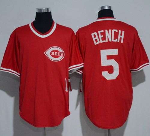 Mitchell And Ness 1983 Reds #5 Johnny Bench Red Throwback Stitched ...