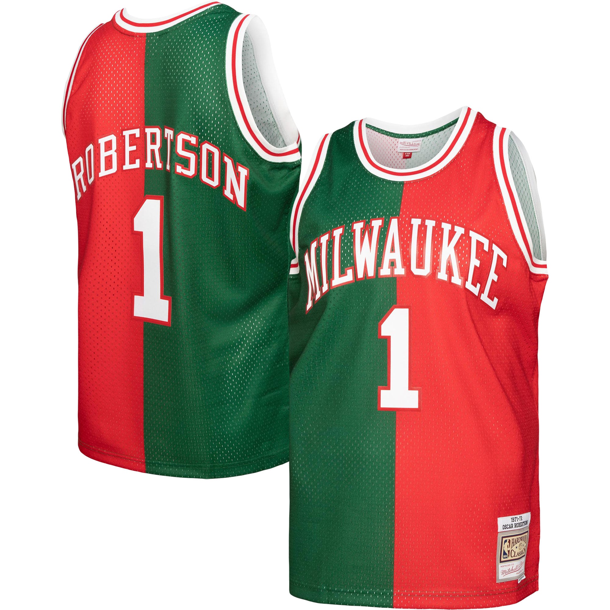 Oscar Robertson Milwaukee Bucks Mitchell & Ness Hardwood Classics 1971 ...
