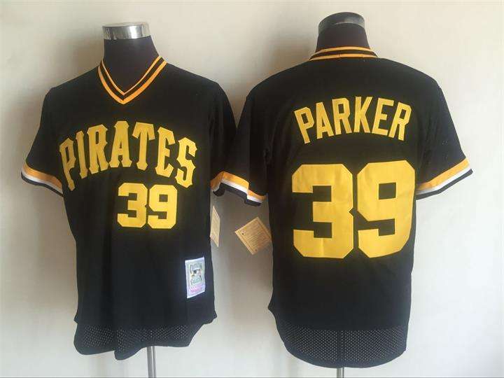 Pittsburgh Pirates #39 Dave Parker Mitchell and Ness Black Throwback ...