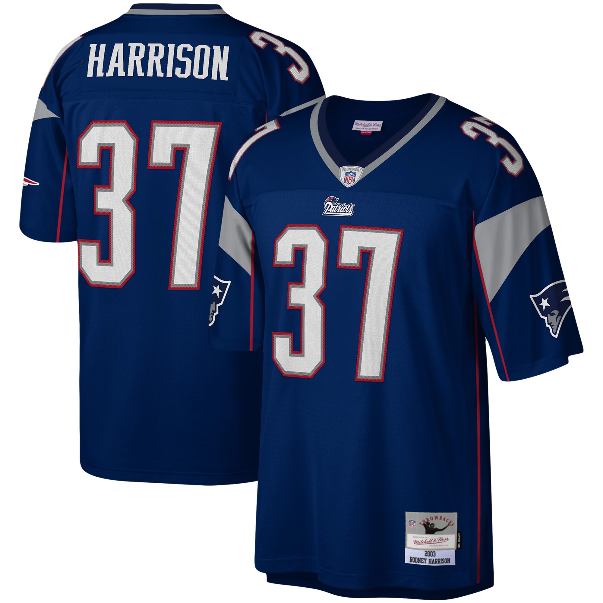 Rodney Harrison New England Patriots Mitchell & Ness Legacy Replica ...