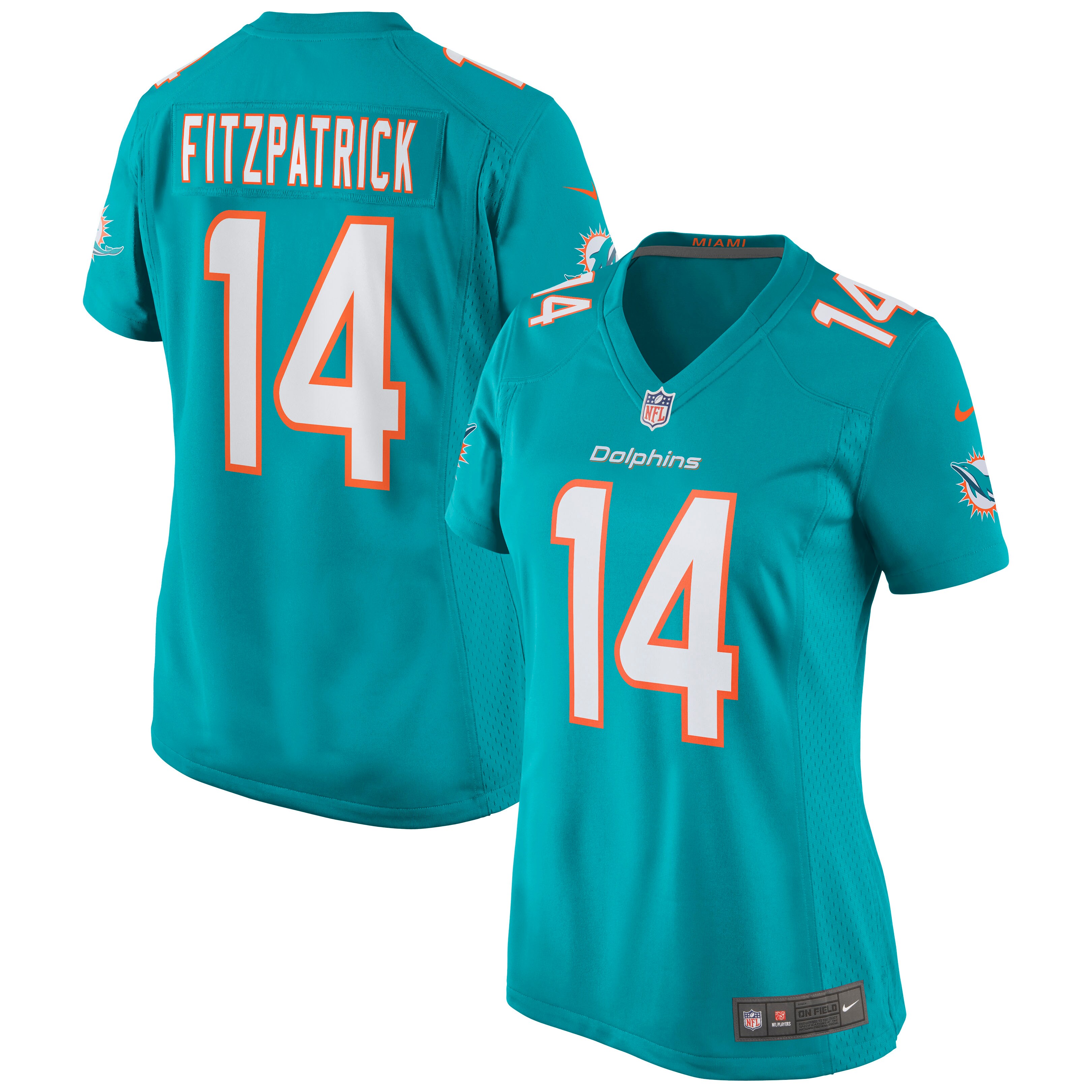 Ryan Fitzpatrick Miami Dolphins Women’s Game Jersey – Aqua – IVKsport ...