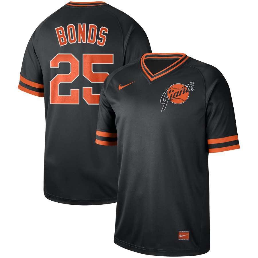 San Francisco Giants #25 Barry Bonds Navy Cooperstown Collection Legend ...