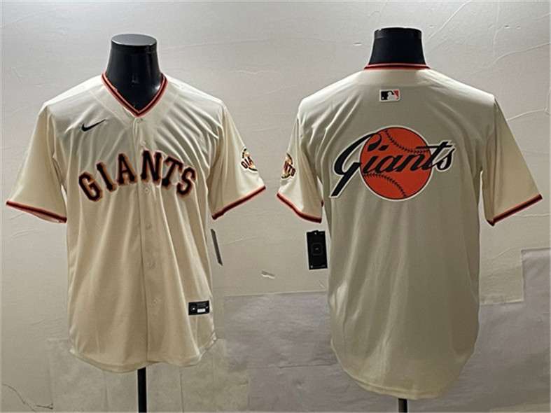 San Francisco Giants Cream Team Big Logo Limited Stitched Baseball ...
