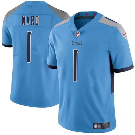 Tennessee Titans 1 Cameron Ward Blue 2025 Draft Vapor Untouchable ...