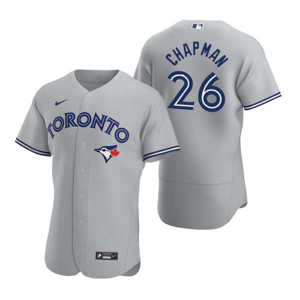 Toronto Blue Jays #26 Matt Chapman Grey Flex Base Stitched Baseball ...