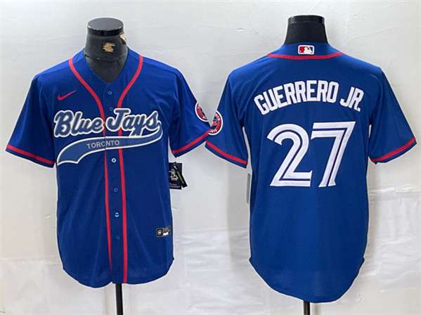 Toronto Blue Jays #27 Vladimir Guerrero Jr. Royal Cool Base Stitched ...