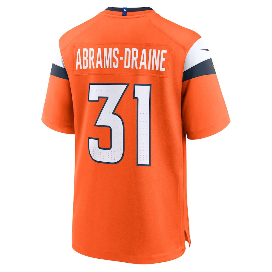 Kris Abrams-Draine 31 Denver Broncos Team Game Jersey – Zpurifier.com ...