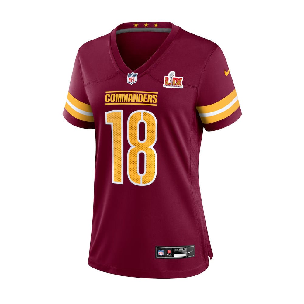 Marcus Mariota #18 Washington Commanders Super Bowl LIX Womens Jersey ...