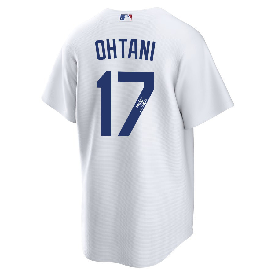 Shohei Ohtani 17 Signature Los Angeles Dodgers Home Jersey – White ...